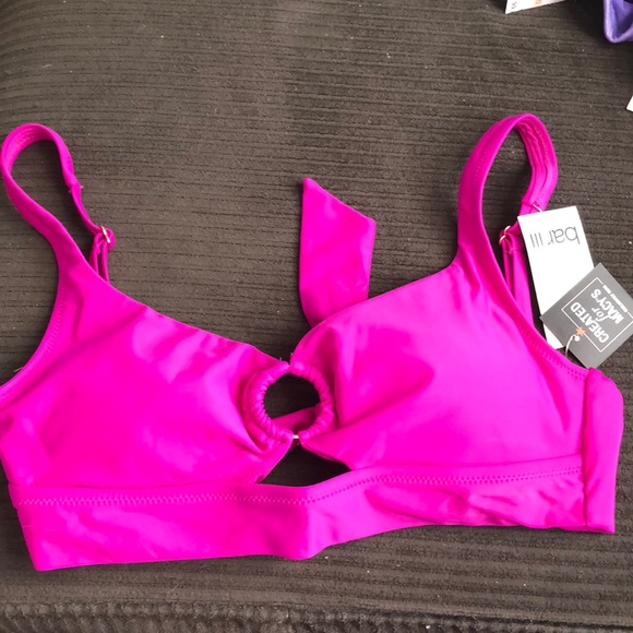 Bar III | Swim | Nwt Hot Pink Bikini Top | Poshmark